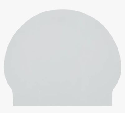 White Cap - solid White Silicon Swim cap